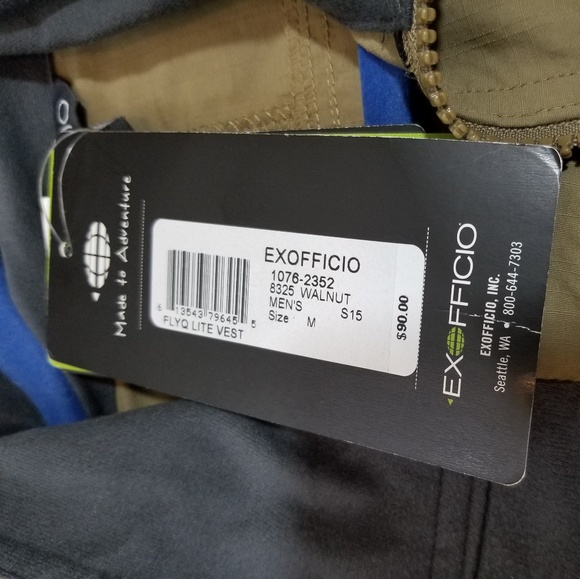 Exofficio | Jackets & Coats | Exofficio Flyq Lite Vest Walnut Nwt ...